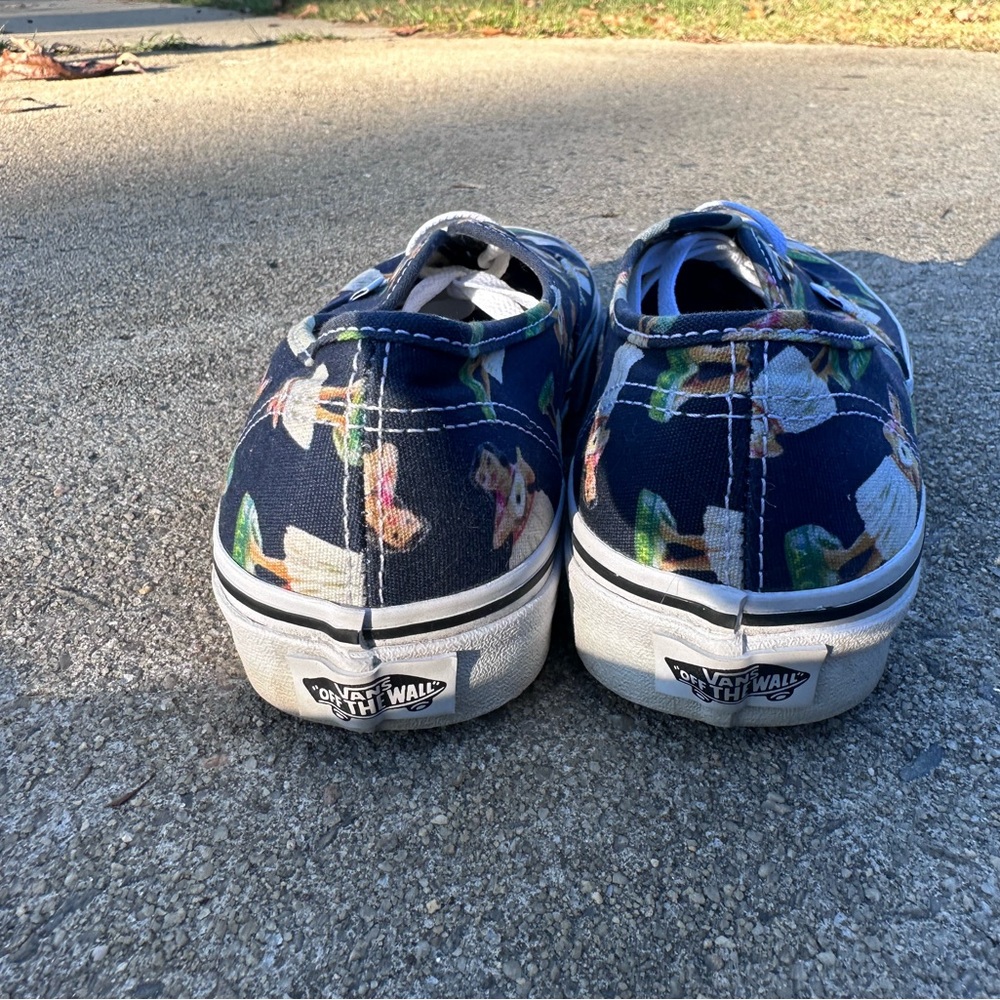 Navy Blue Hula Girl Vans - Gem